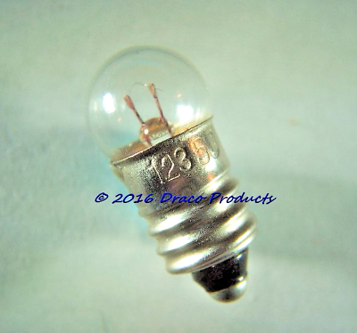 Miniature E10 Screw Bulb #458 lamp 1.5V 0.20A For 1-Cell Flashlight 20 ...